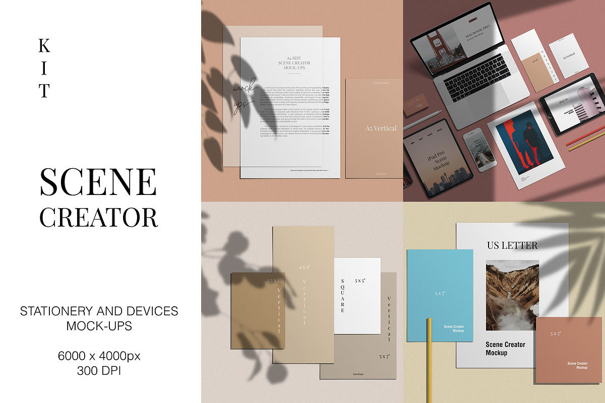 Scene Creator - Mockups Kit, a Books & Magazine Mockup by graphiccrew