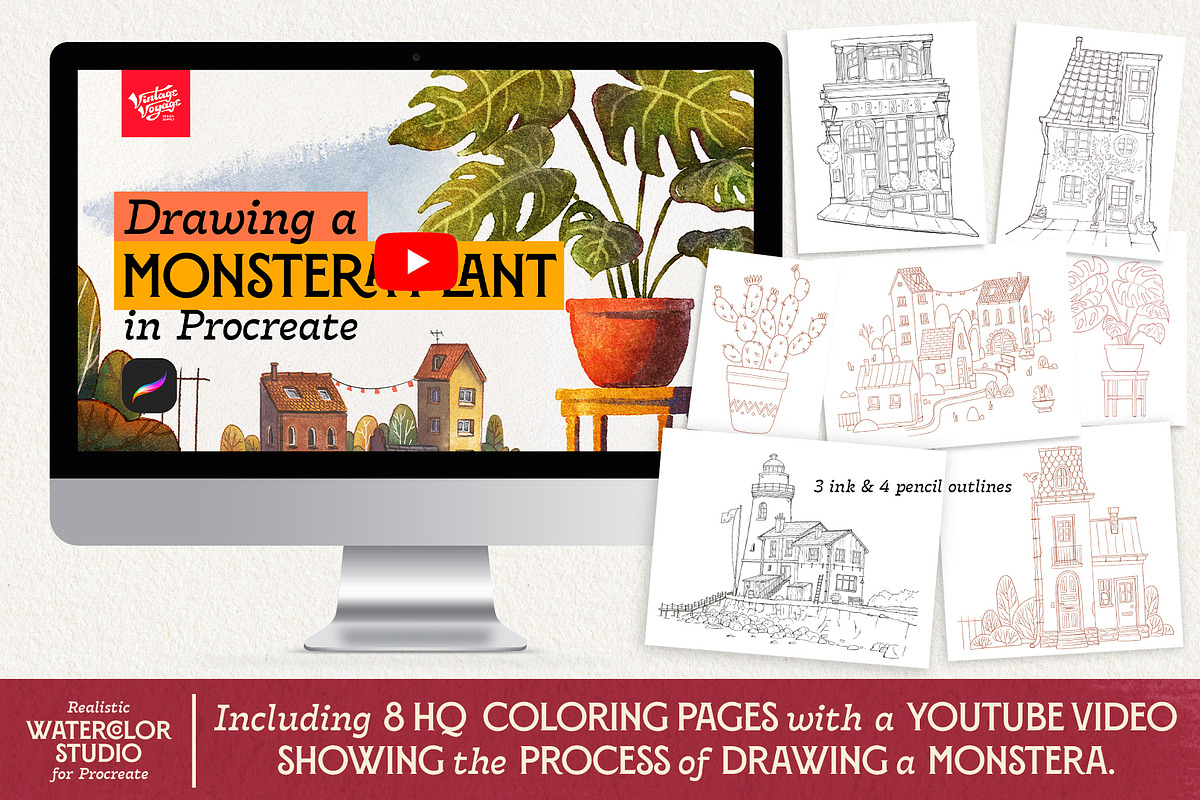 VVDS Realistic Watercolor Studio Kit | Creative Market