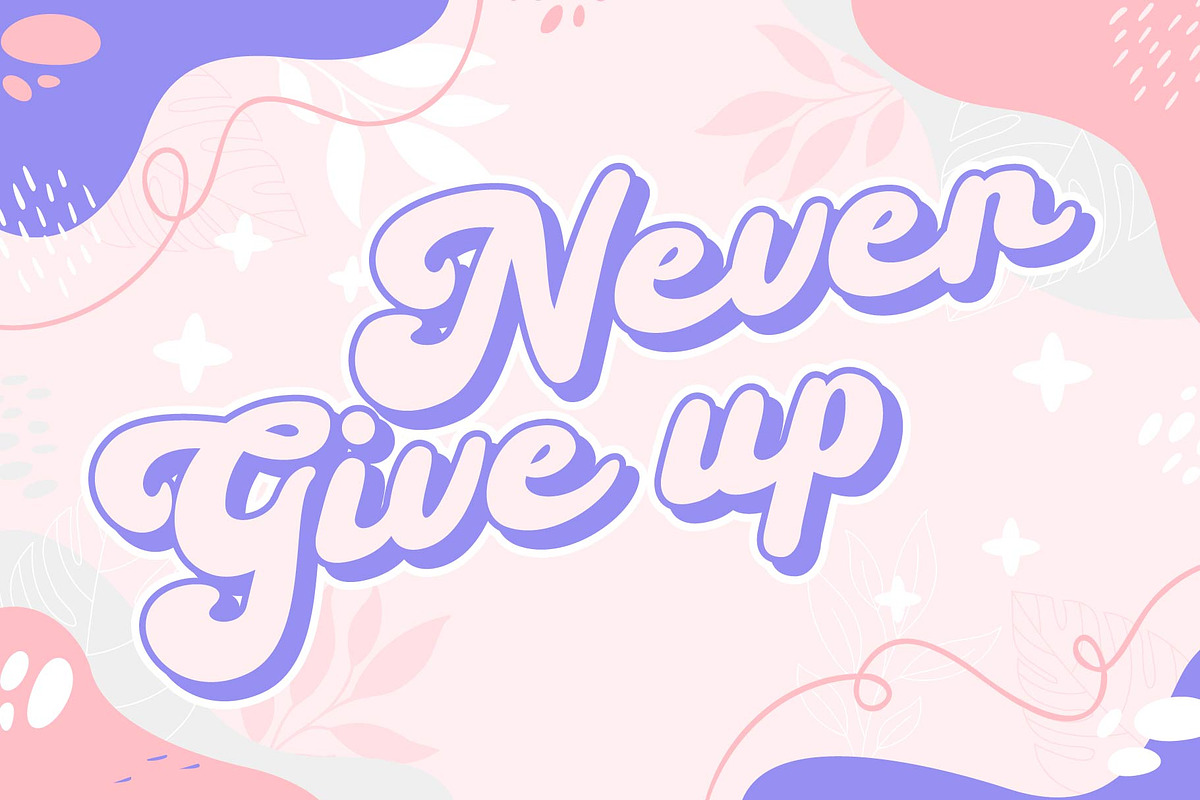 Cute Groovy - Retro Script Font, a Script Font by Densu Creative