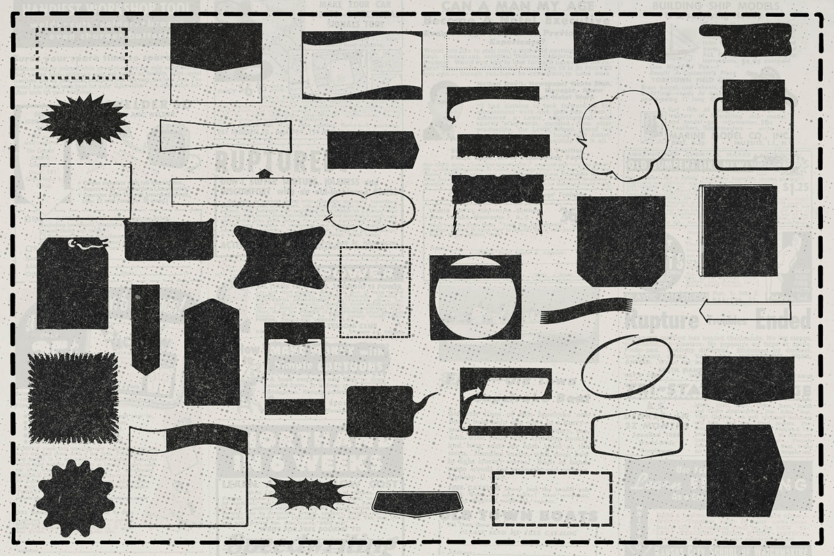 200 Retro Shapes Vol.2, an Object Graphic by Brigantine Designs ...