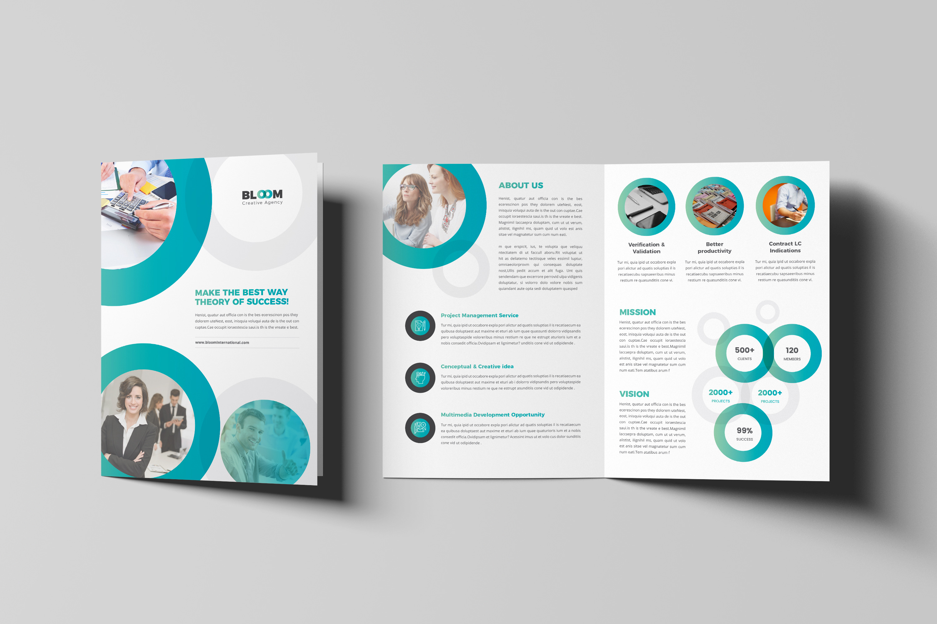 Creative Corporate Bi-Fold Brochure, a Brochure Template by Layout Design