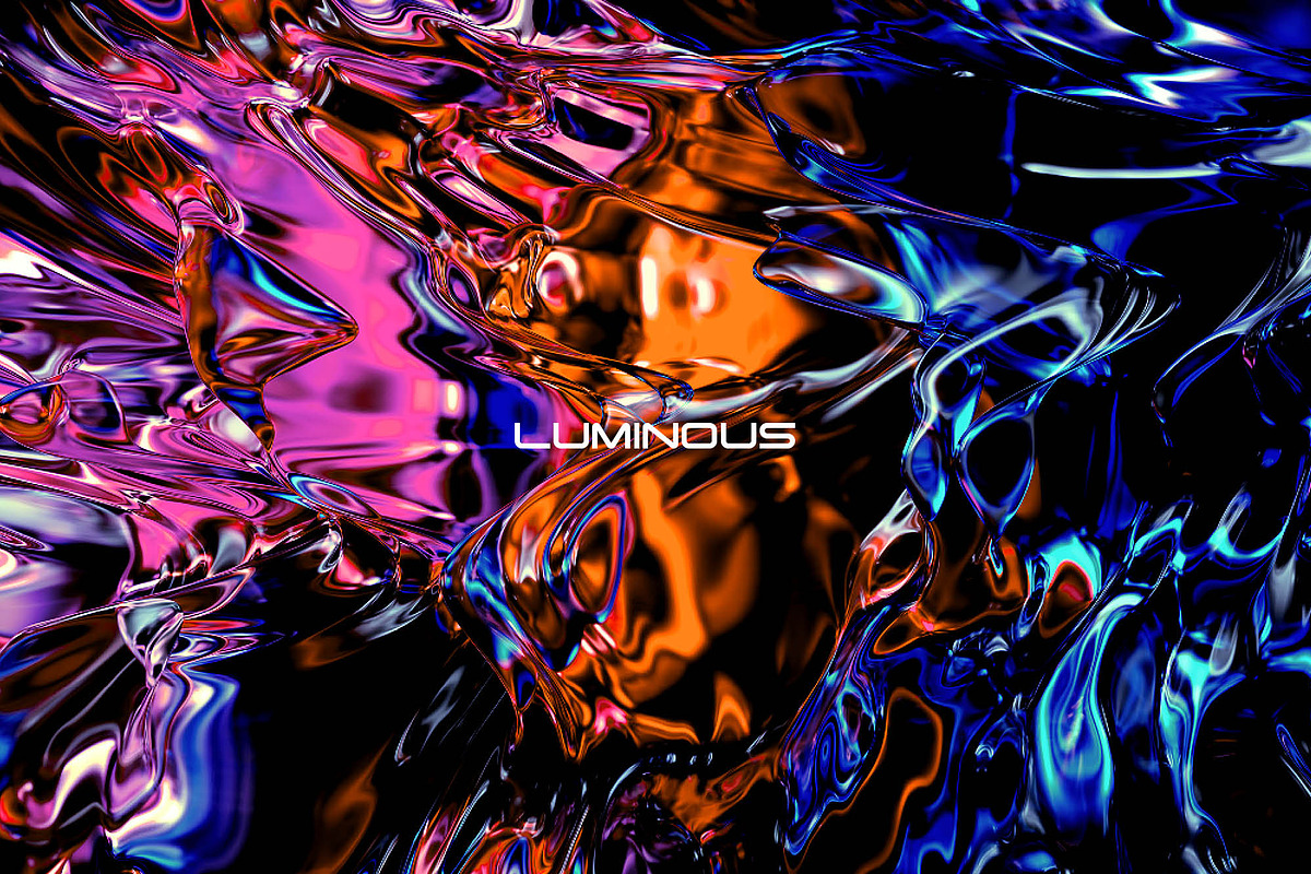 Luminous: Reflective 3D Textures, a Texture Graphic by Chroma Supply