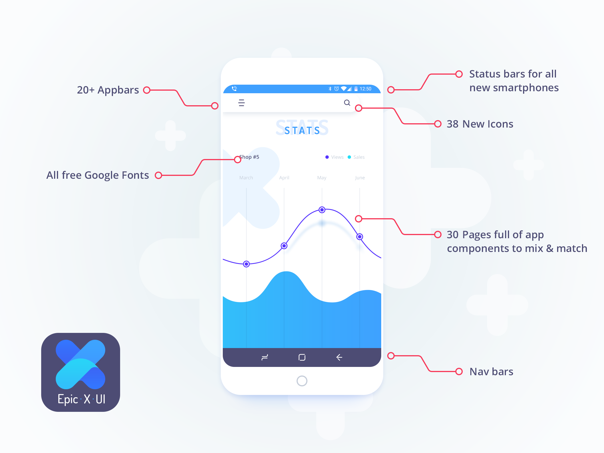Epic X UI, an UI Kit Template by EpicShop