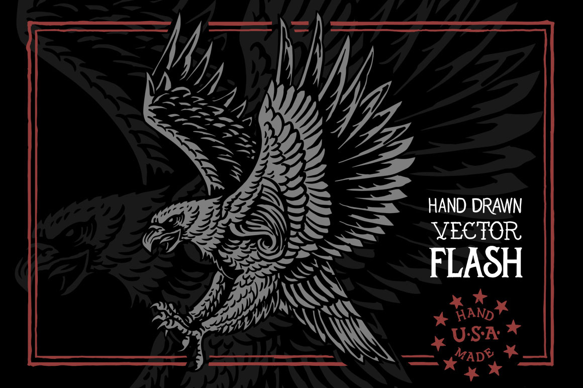 Screaming Eagle - Flash, an Illustration by Straw Castle