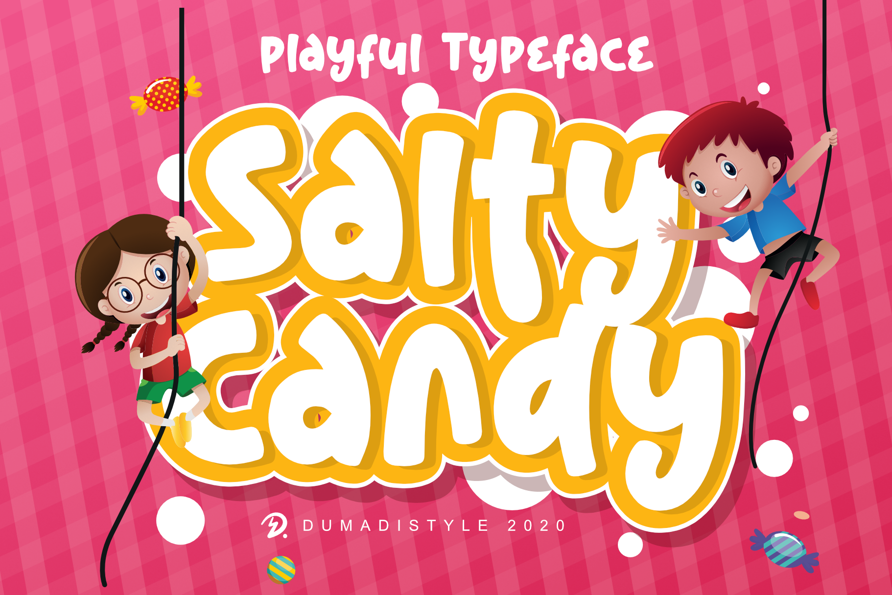 Salty Candy, a Font by Dumadistyle