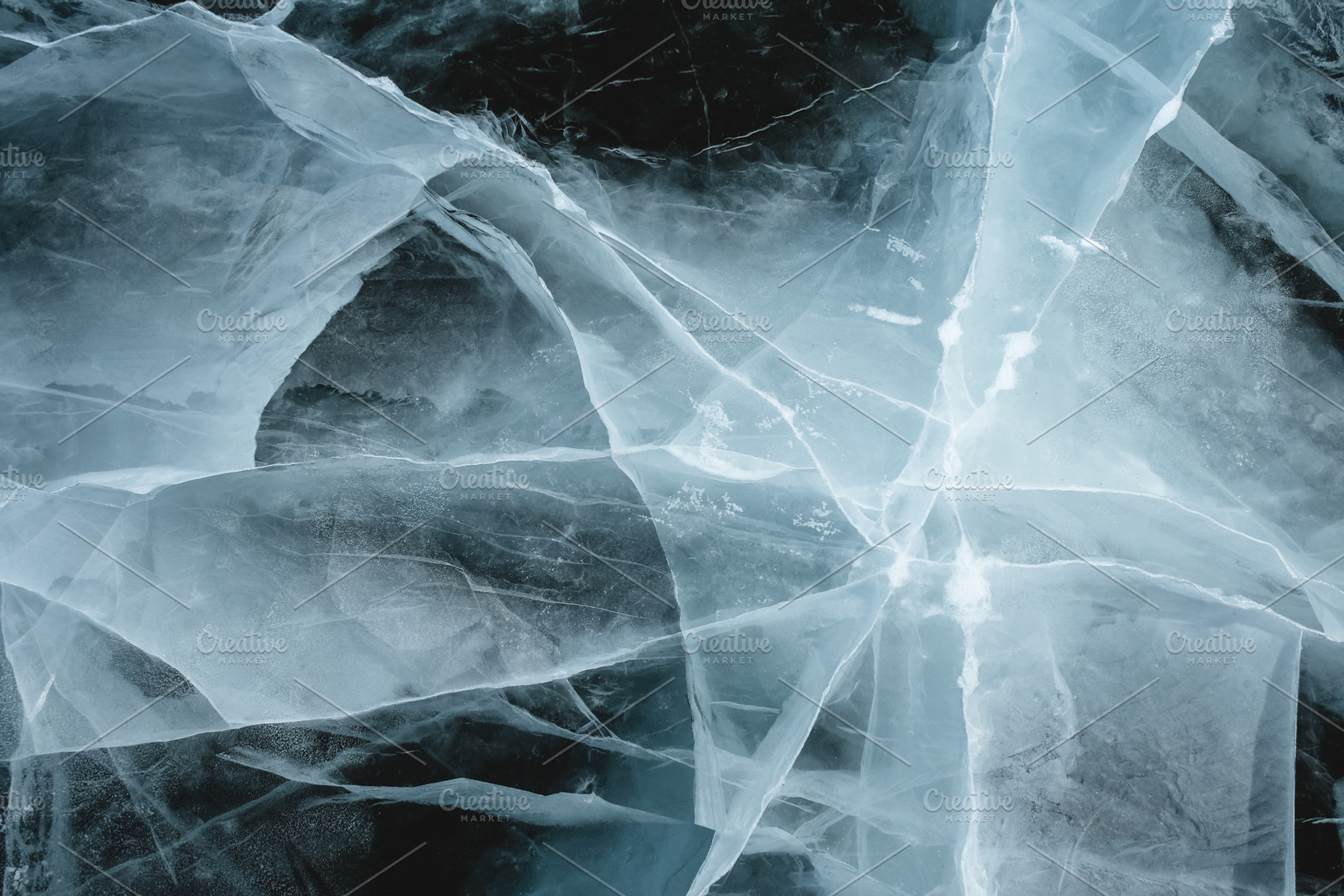 Cracked ice texture, an Abstract Photo by Studio Light & Shade