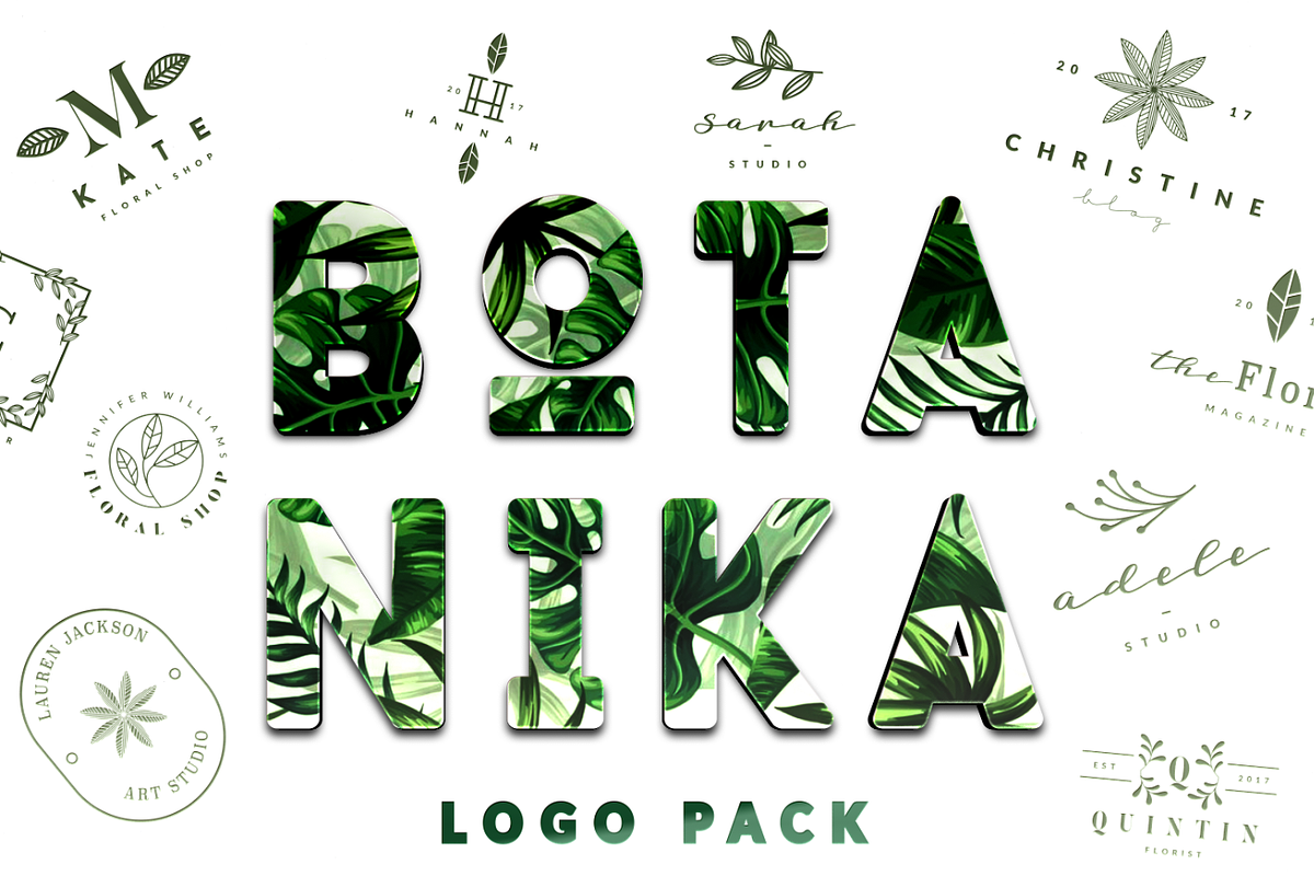 BOTANIKA Logo Maker, a Branding & Logo Template by GraphicDash ...