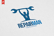 Repair Man Logo, a Branding & Logo Template by ft.studio