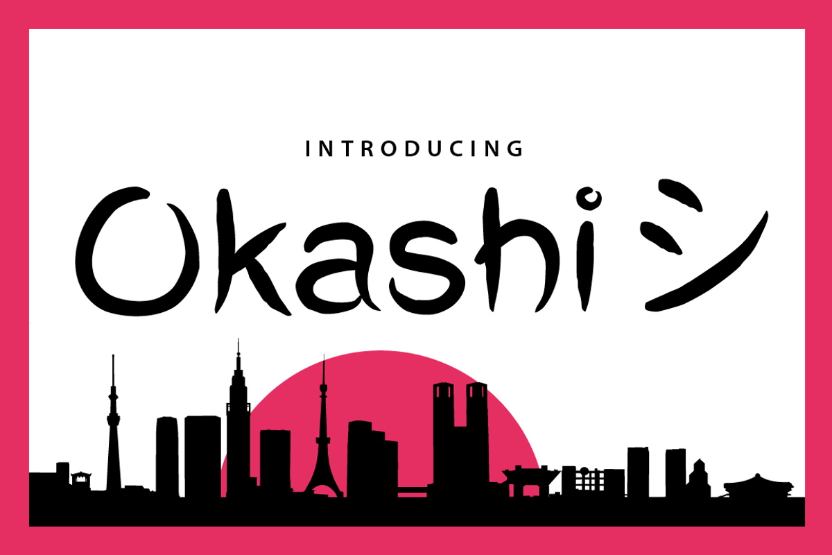 Okashi シ Typeface, a Script Font by Shaped Fonts