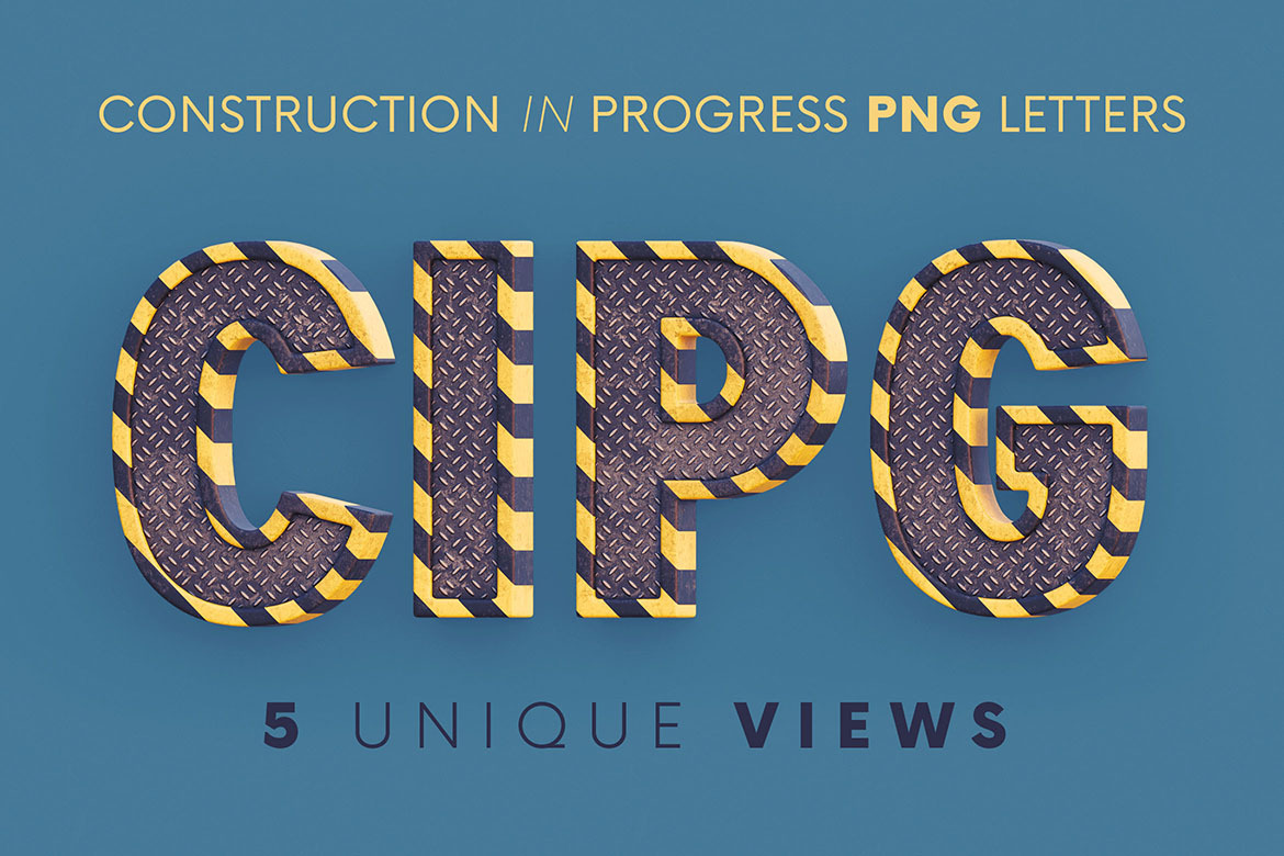 Construction Progress - 3D Lettering, a Graphic by MIIM