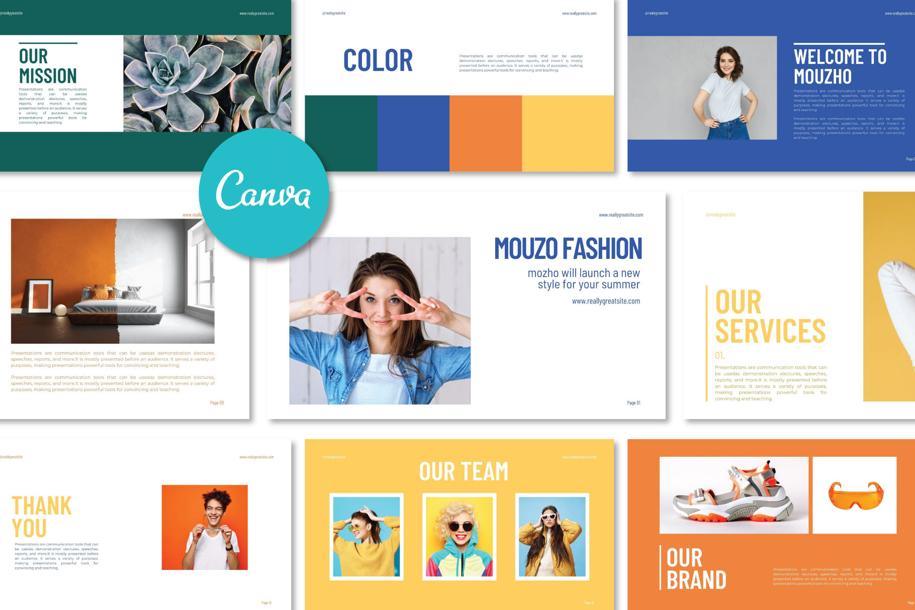 Mouzo Presentation Template, a Presentation Template by nyilstudio