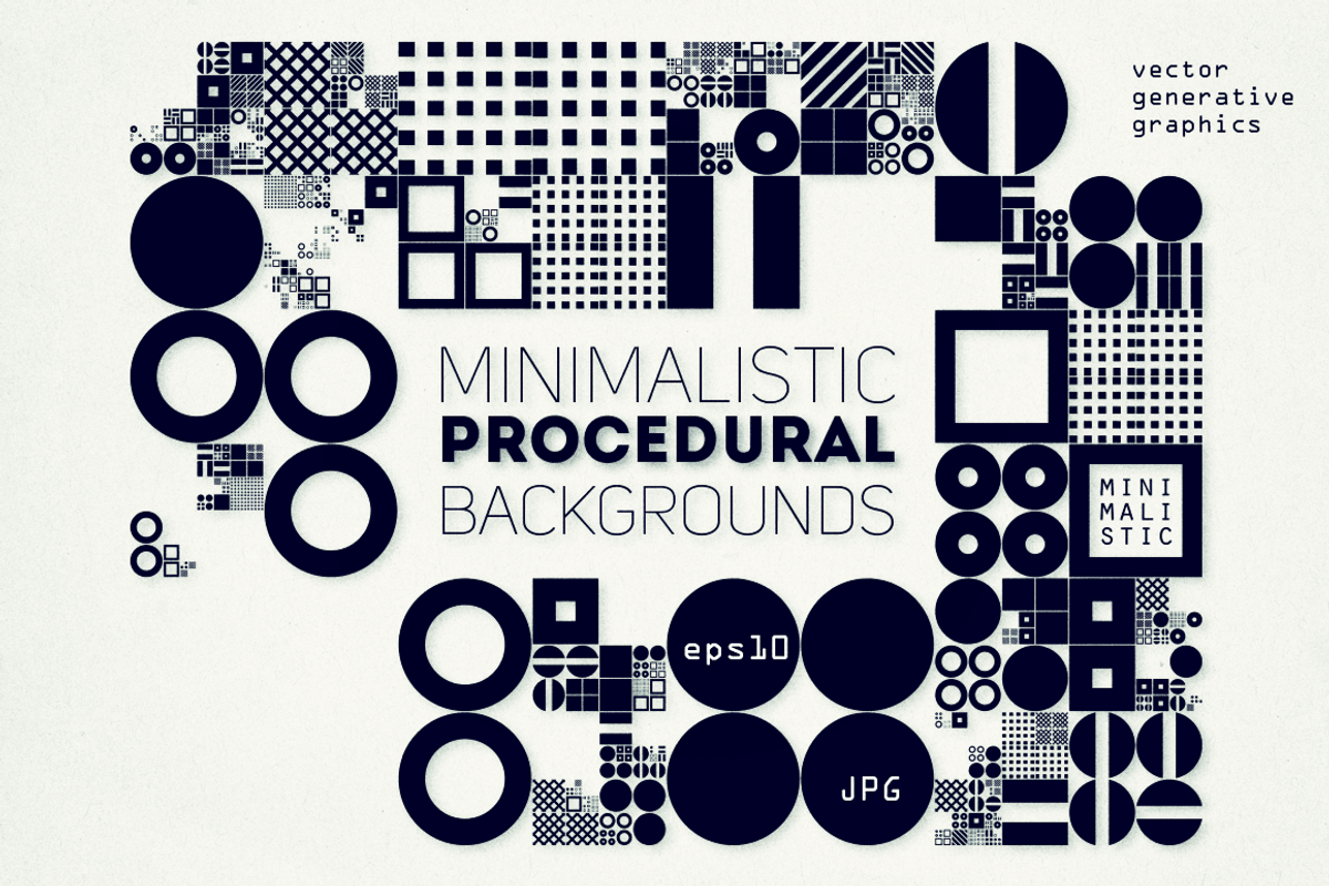Procedural Art Backgrounds, an Object Graphic by GarryKillian