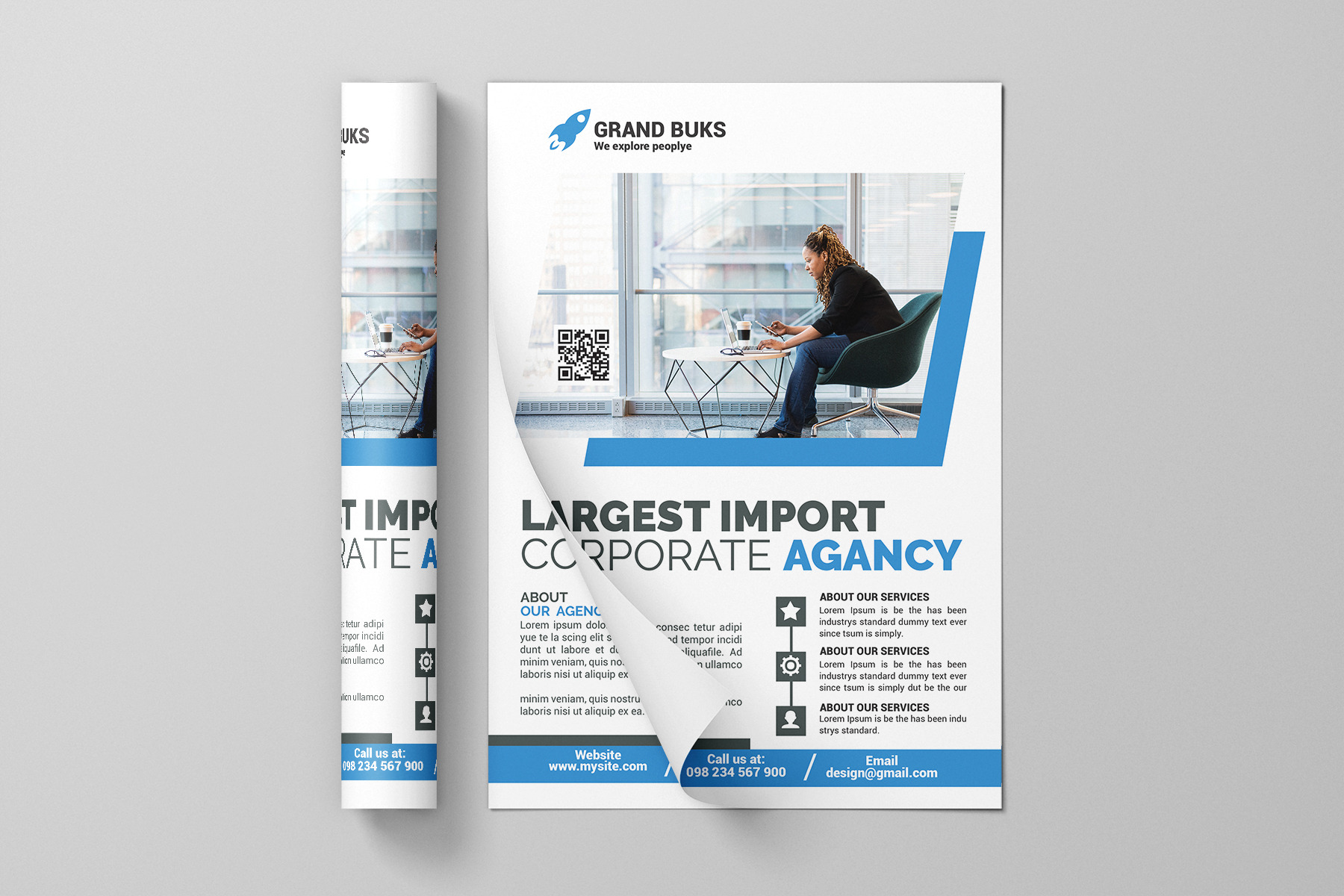 Company Flyer, a Card Template by Business Flyers