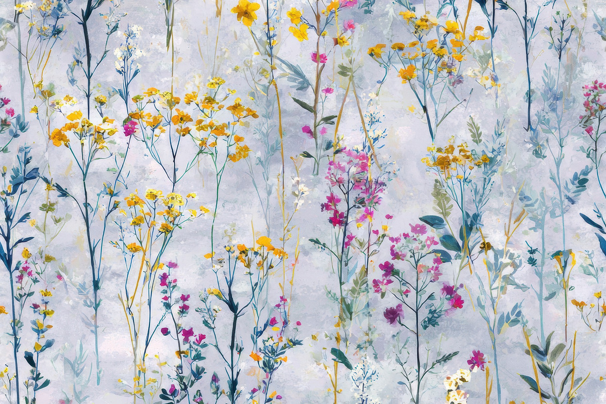 Wildflower Meadow Seamless Pattern, a Pattern Graphic by Virgo Studio
