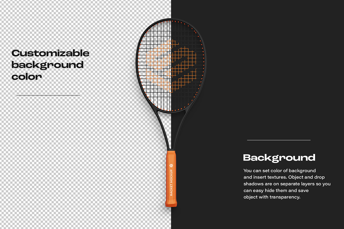 Tennis Racket Mockup Set