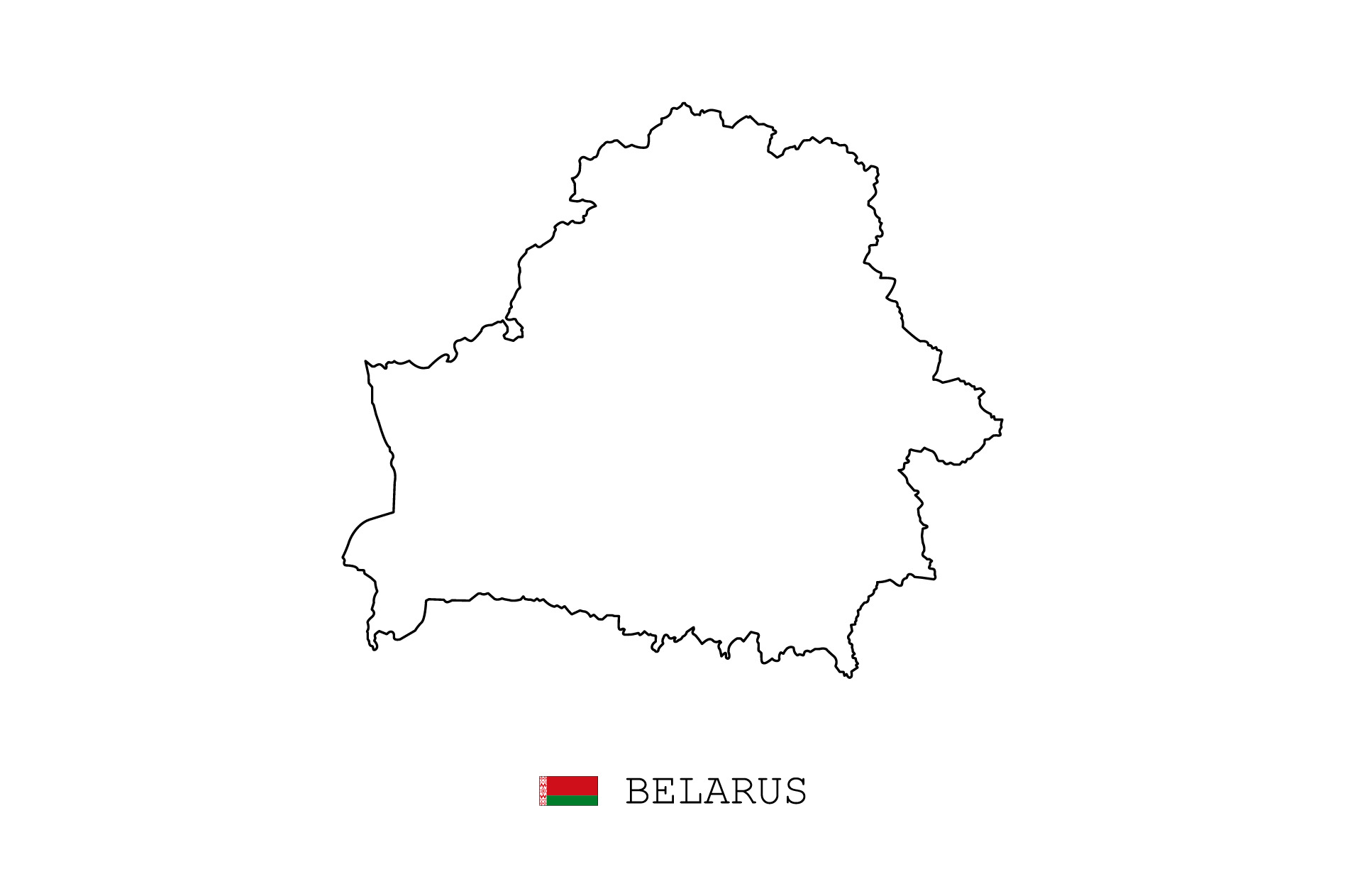 Belarus, Byelorussia map line, a Background Graphic by Anno Urbis