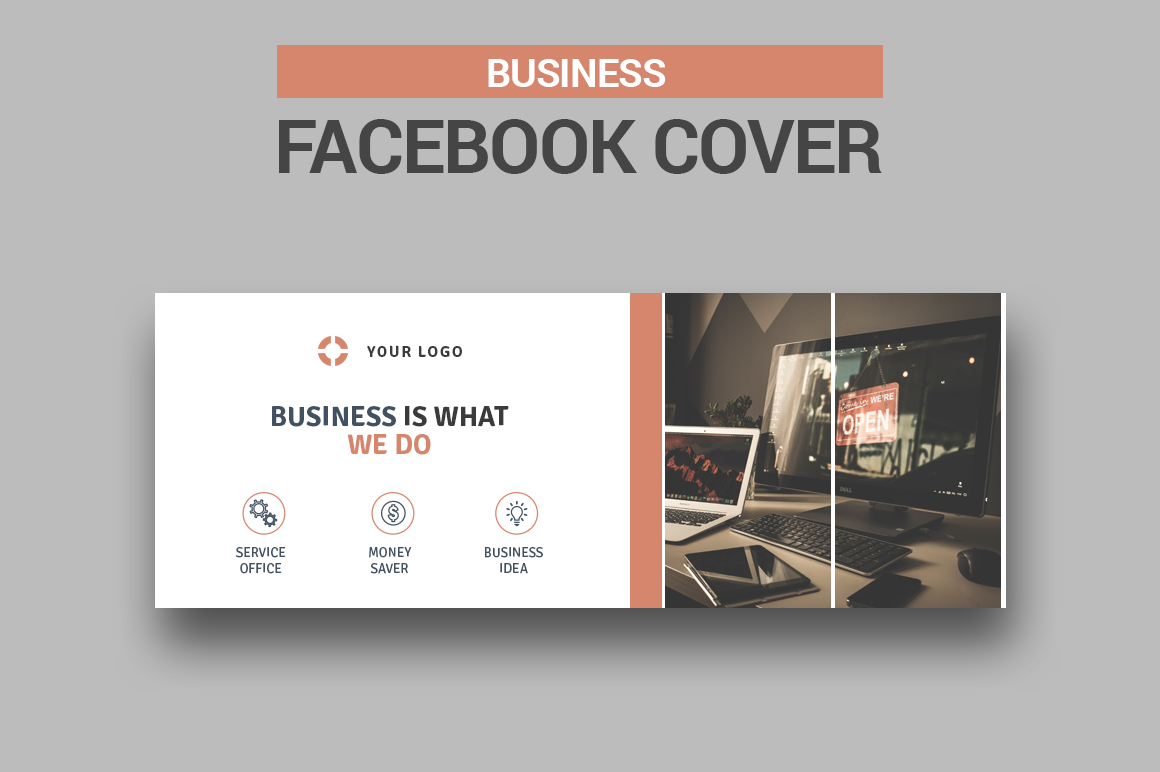 Business Facebook Cover, a Social Media Template by Creatricks