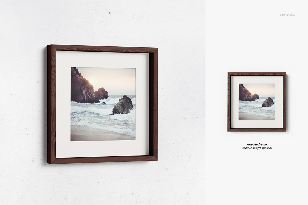 Picture Deep Frame Mockup Set, a Print Template by creatsy5