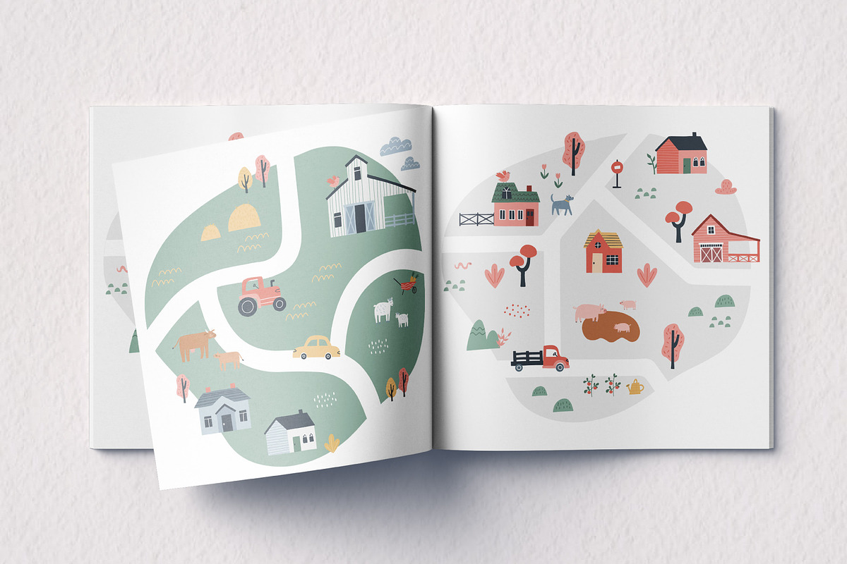 Kids Map Creator - Farm & Village