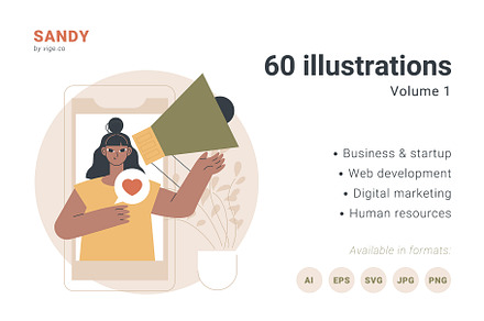 Development vector illustrations, a Templates & Theme by Visual Generation