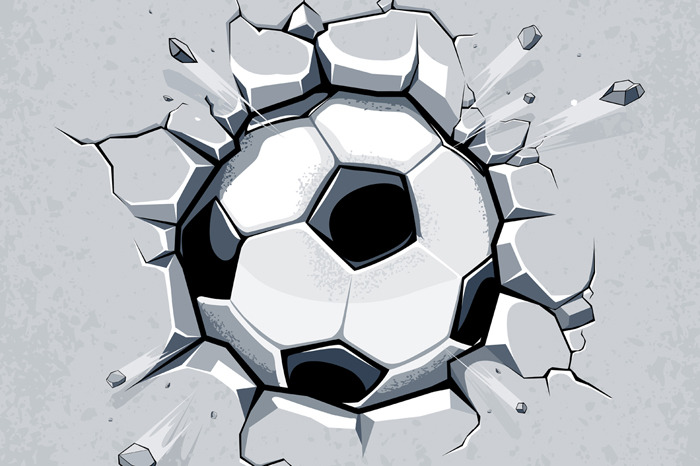 Ball Breaking Wall | Texture Illustrations ~ Creative Market