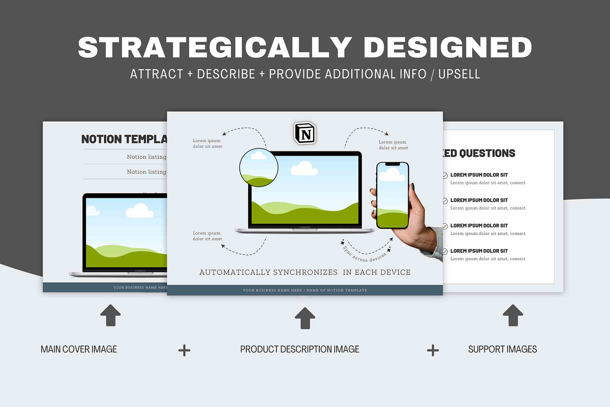 Notion Listing Mockup Canva Template, a Product Mockup by Designs by ...