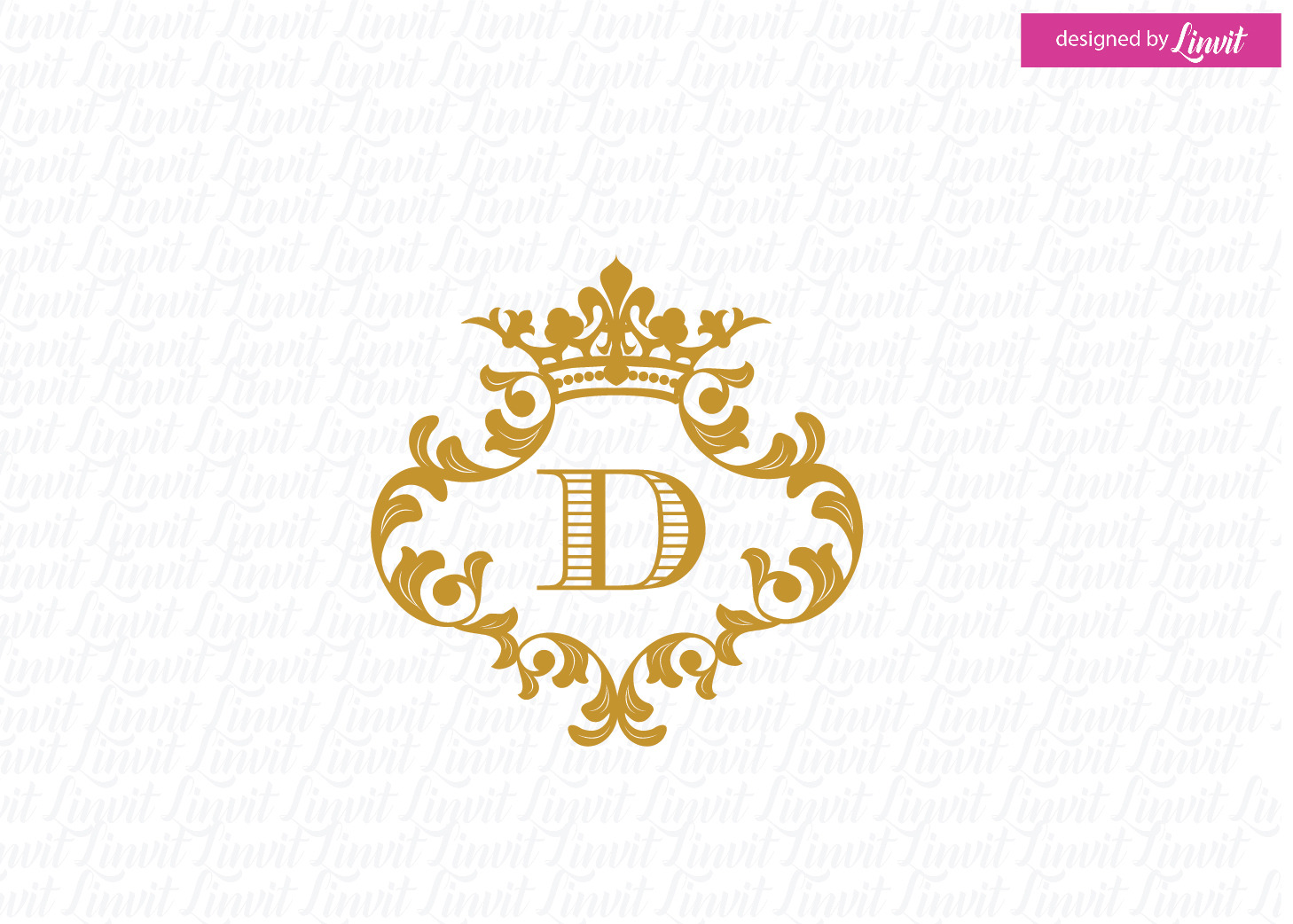 Monogram Svg, Monogram Frame Svg, a Branding & Logo Template by Linvit