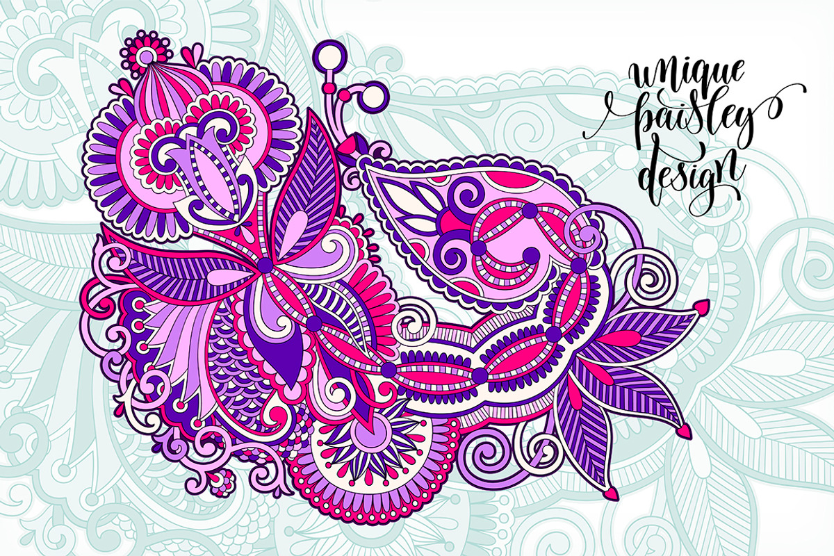 10 PAISLEY DESIGN, a Pattern Graphic by karakotsya