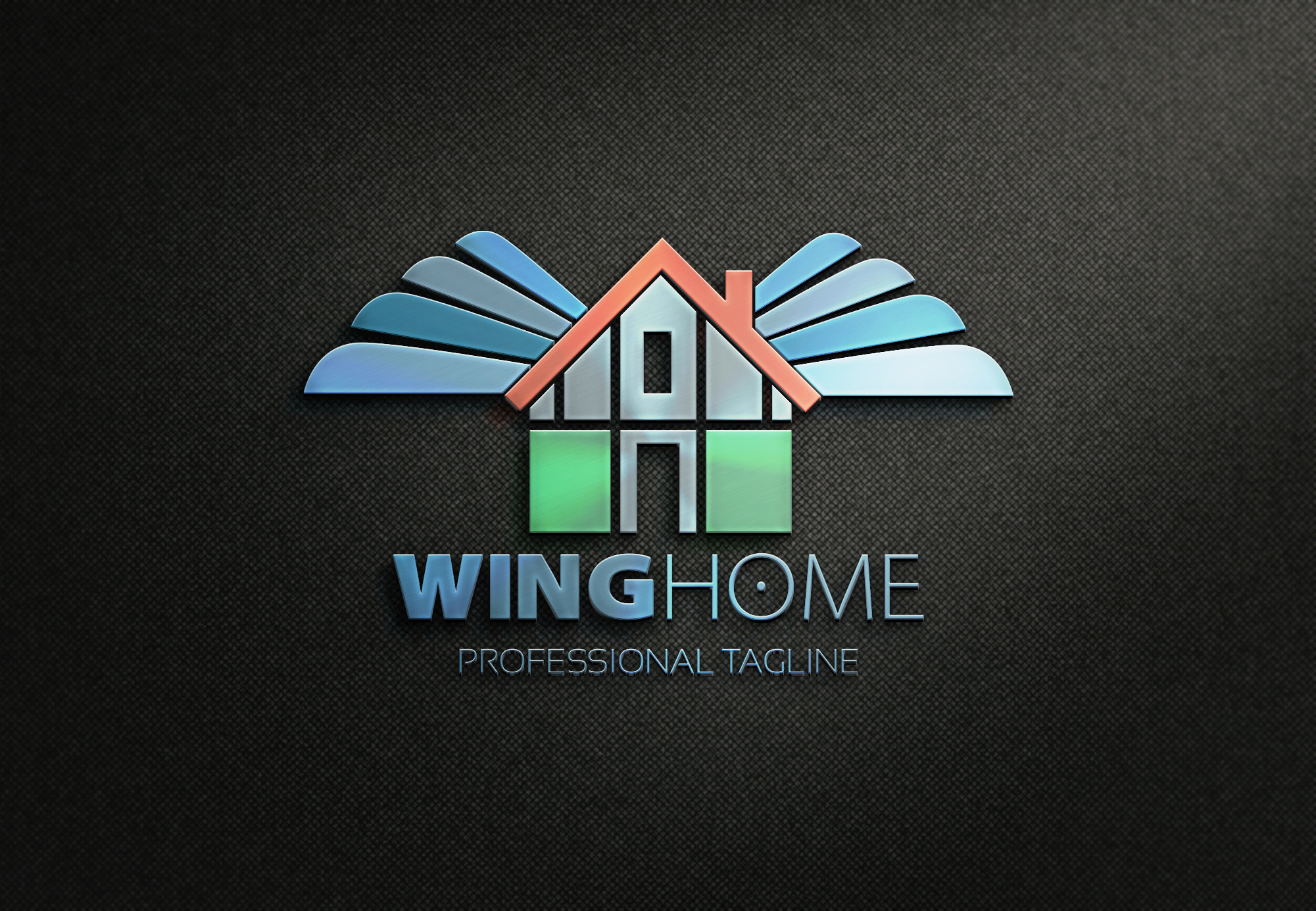 Wing Home Logo, a Branding & Logo Template by essegraphic