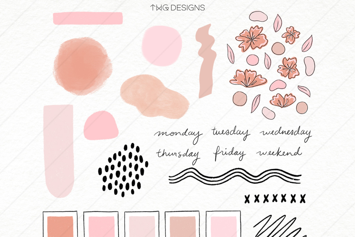 Creative Journaling Elements Bundle, an Illustration by TWG Designs ...