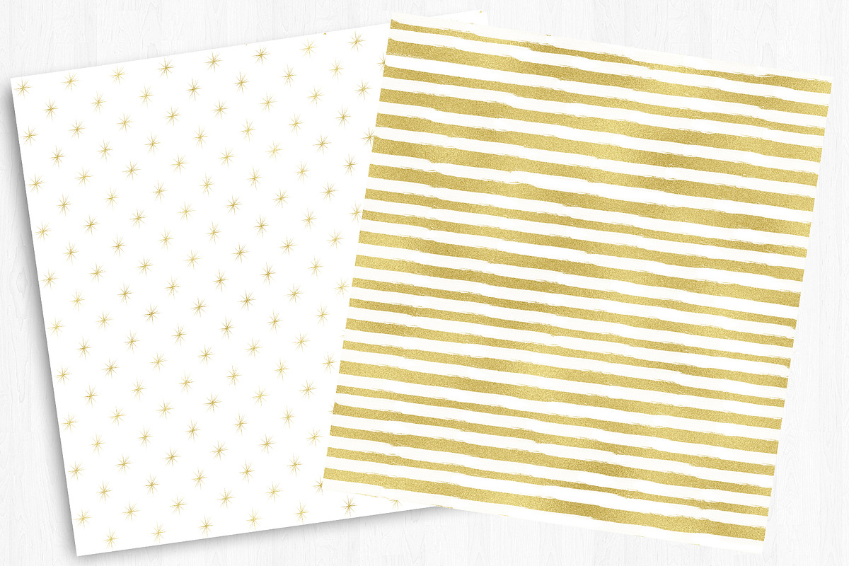Gold Digital Paper, Gold Background, a Pattern Graphic by BonaDesigns