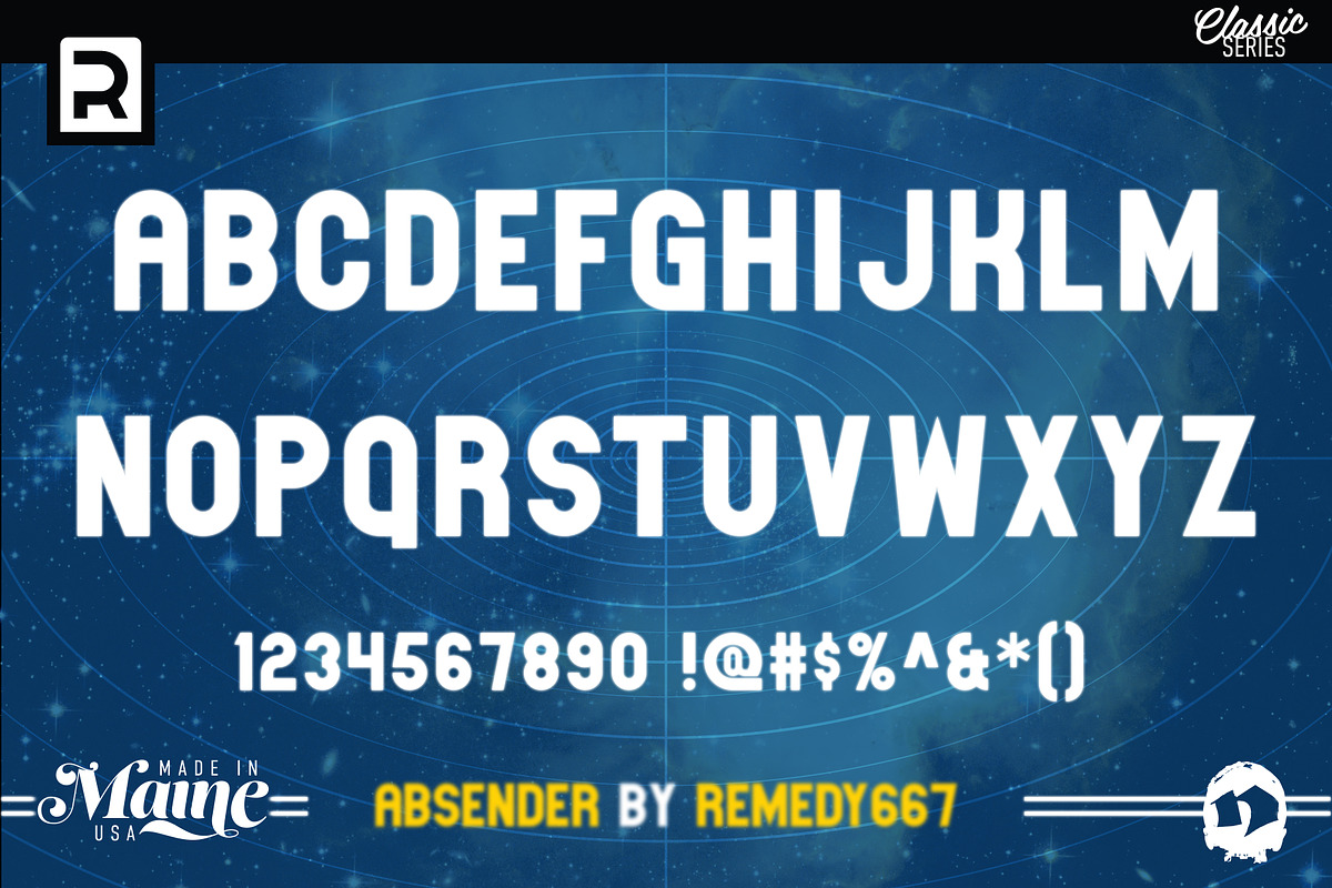 Absender, a Sans Serif Font by Remedy667