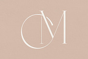 CM monogram logo, a Branding & Logo Template by LINKED LETTERS STUDIO
