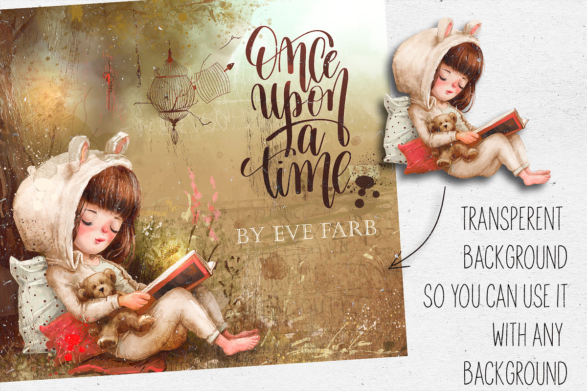 Fluffy Hugs, an Animal Illustration by Eve Farb