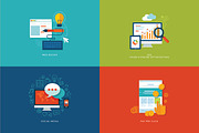 Set of Flat Design Concept Icons | Icons ~ Creative Market