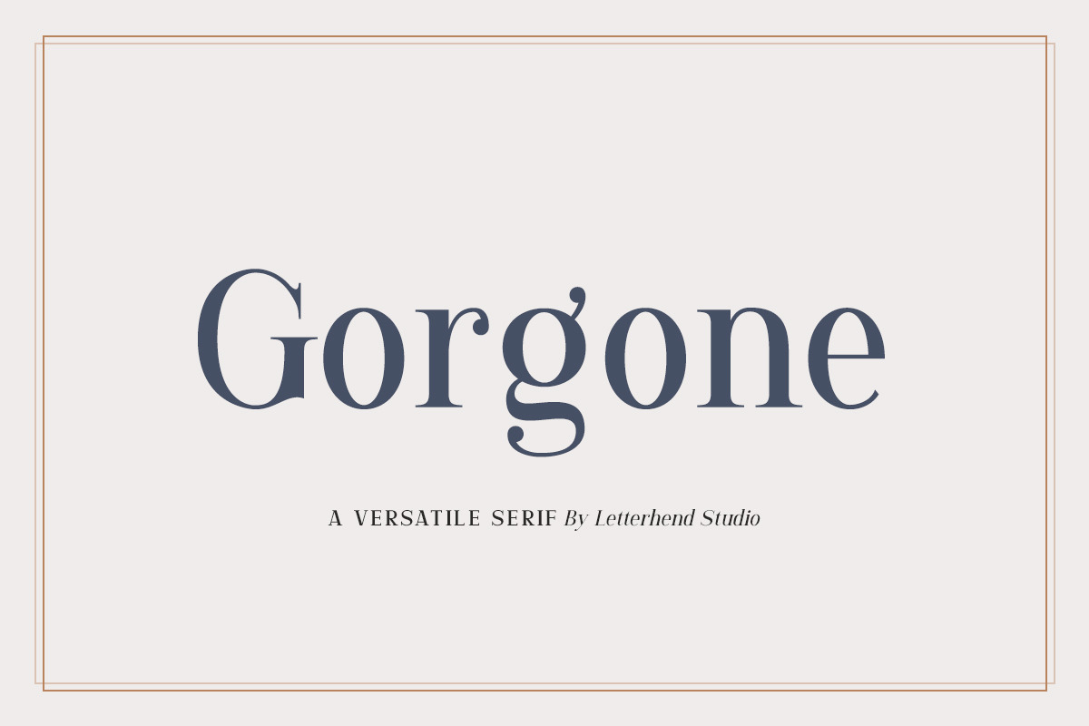 Gorgone - A Versatile Serif, a Serif Font by Letterhend Studio