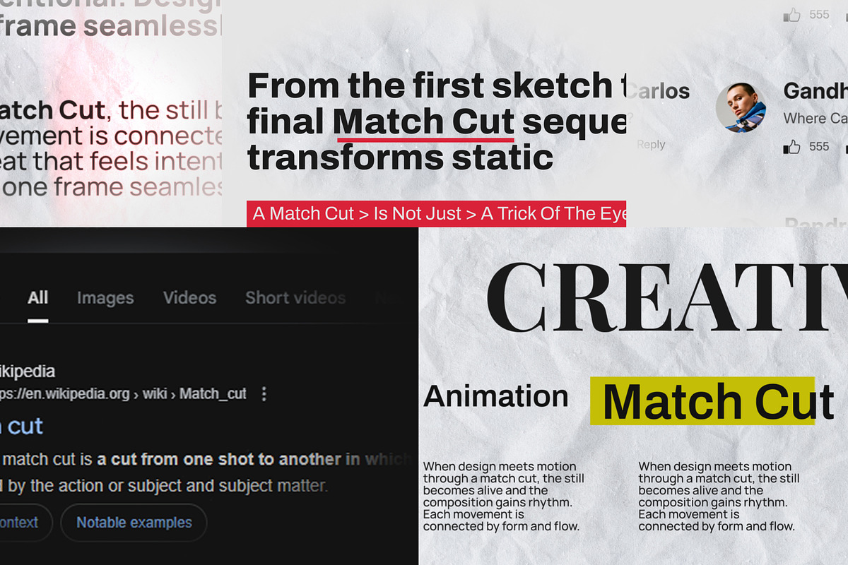 Match Cut After Effect Template