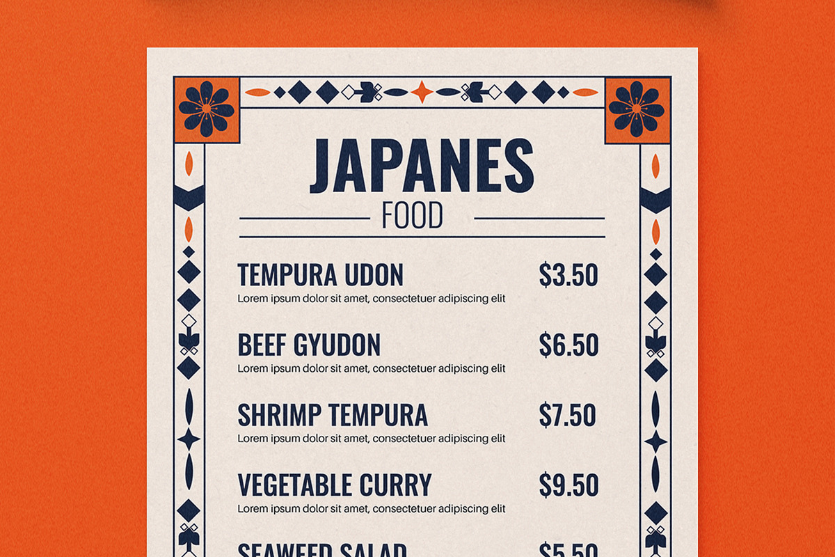 Menu Template