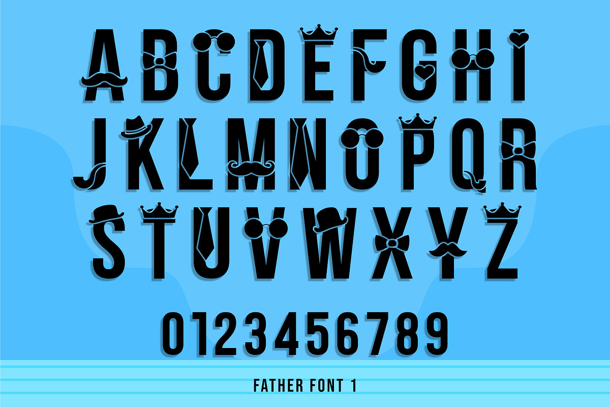 Father Font, a Symbol Font by Font Craft Studio