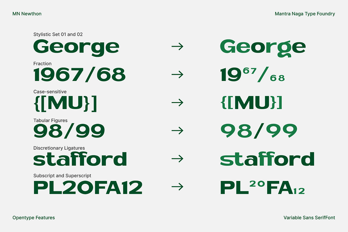 MN Newthon - Versatile Variable Font