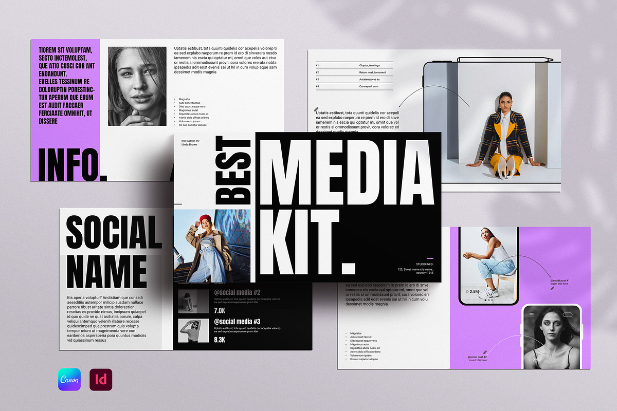 Media Kit Presentation Template, a Presentation Template by TemplatesForest