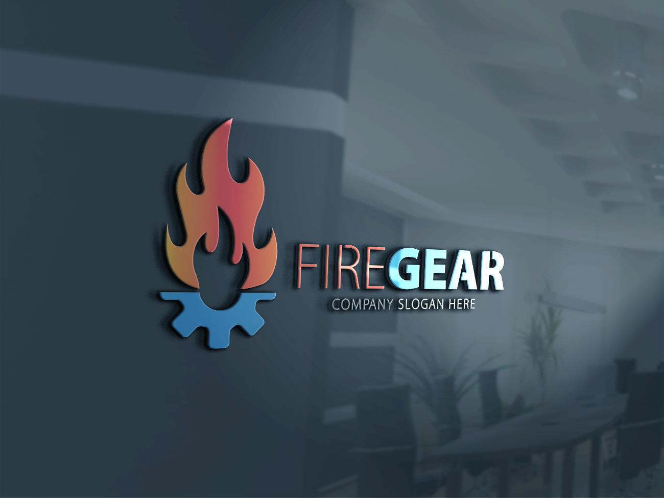 Fire Gear Logo, a Branding & Logo Template by Creative Dezing ...