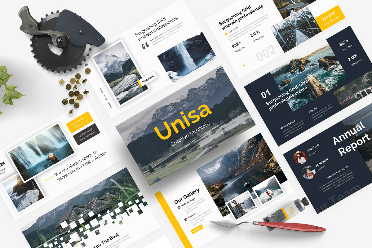 Unisa Creative Powerpoint Template, a Presentation Template by One ...