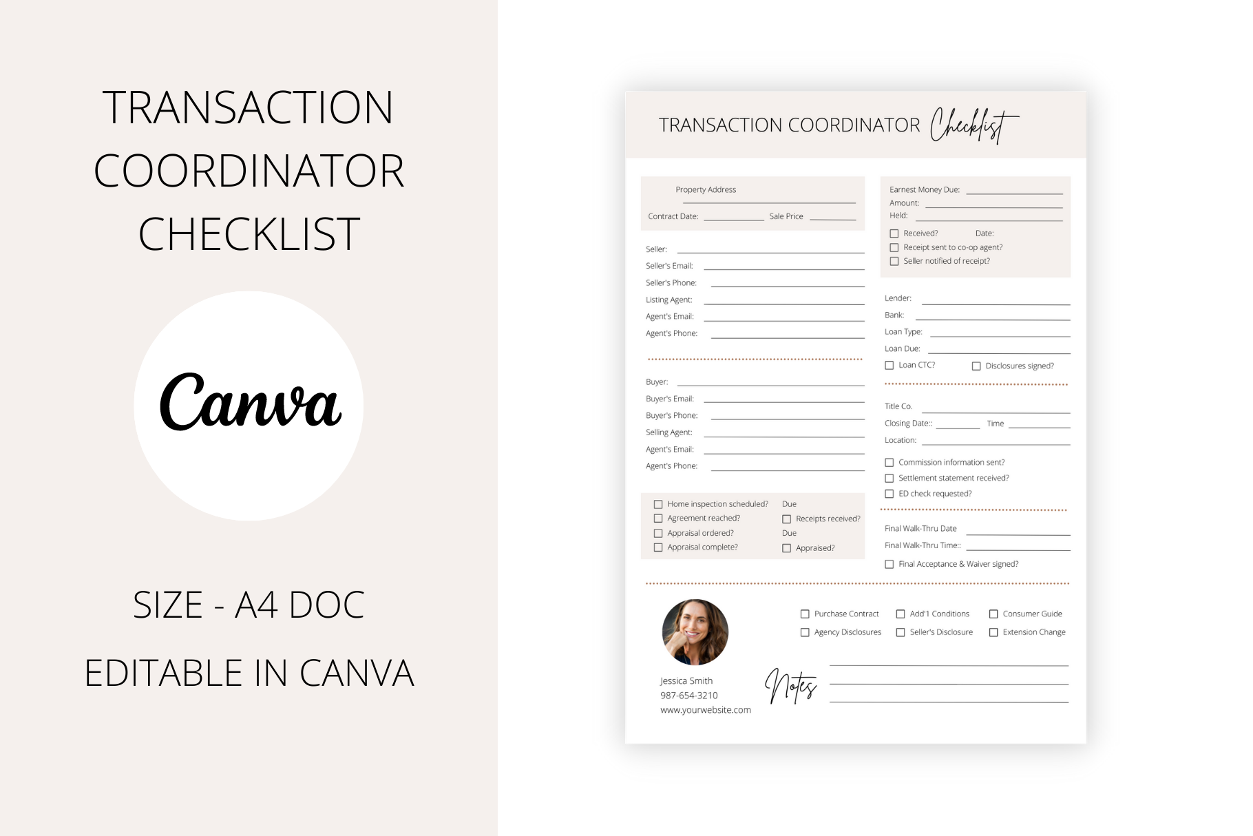 Transaction Coordinator Checklist