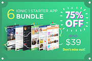The Best Ionic 1 Starters Bundle, a HTML Template by IonicThemes