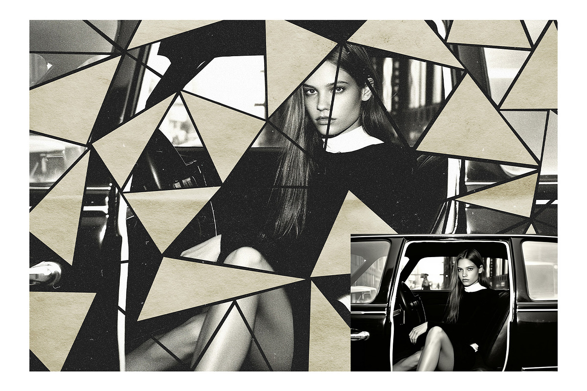 Vintage Fragments Photo Effect, a Layer Style Add-On by DesignerCandies