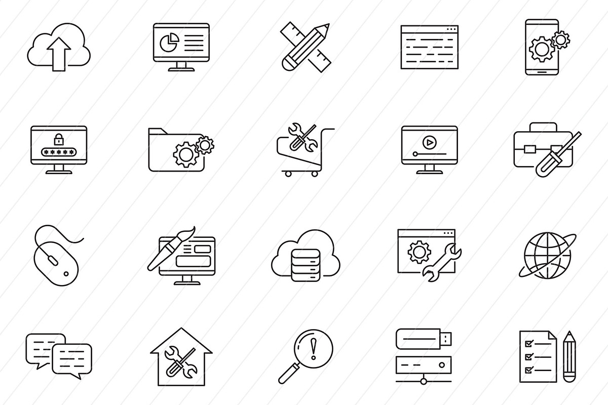 80 Design & Development Icons, an Icon by Graphic Pear