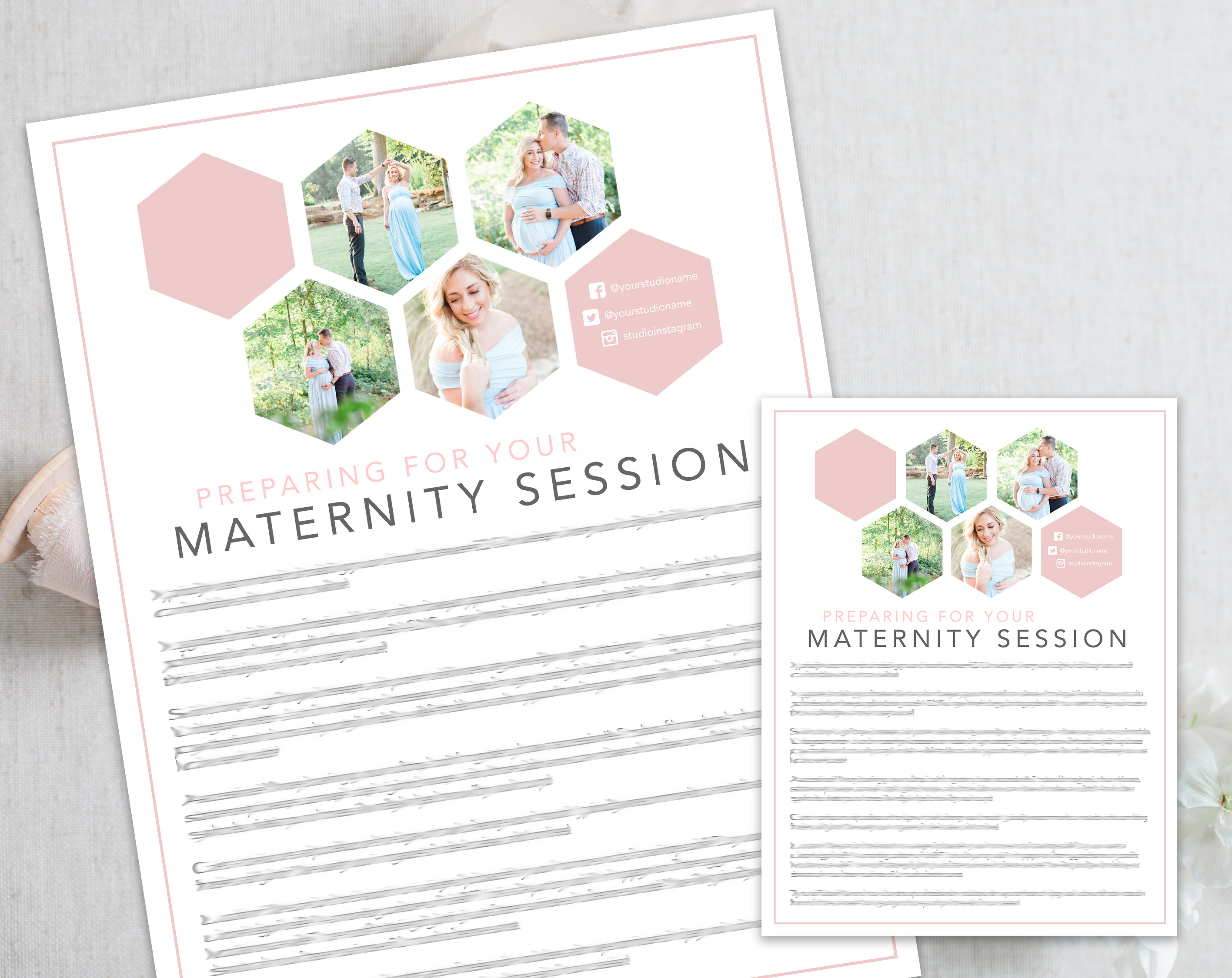 Maternity Session Prep Guide, a Templates & Theme by ashley.maton