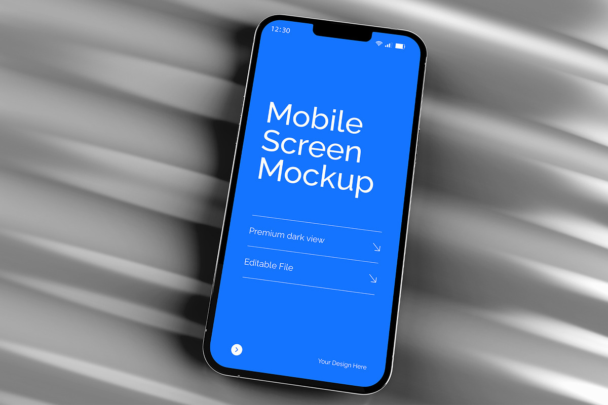Mobile Screen Display Mockup