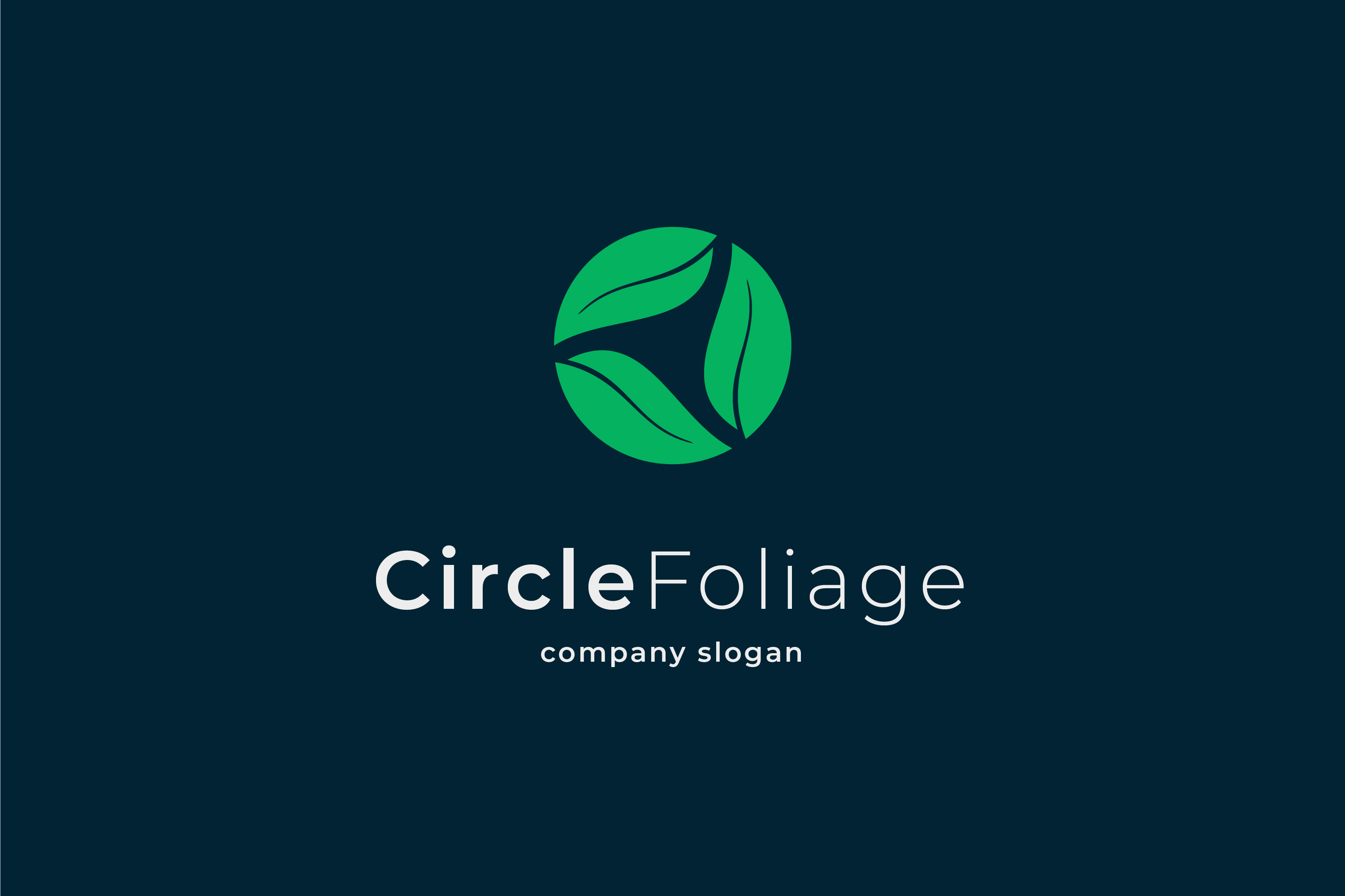 Circle Foliage Logo, a Branding & Logo Template by Sarten